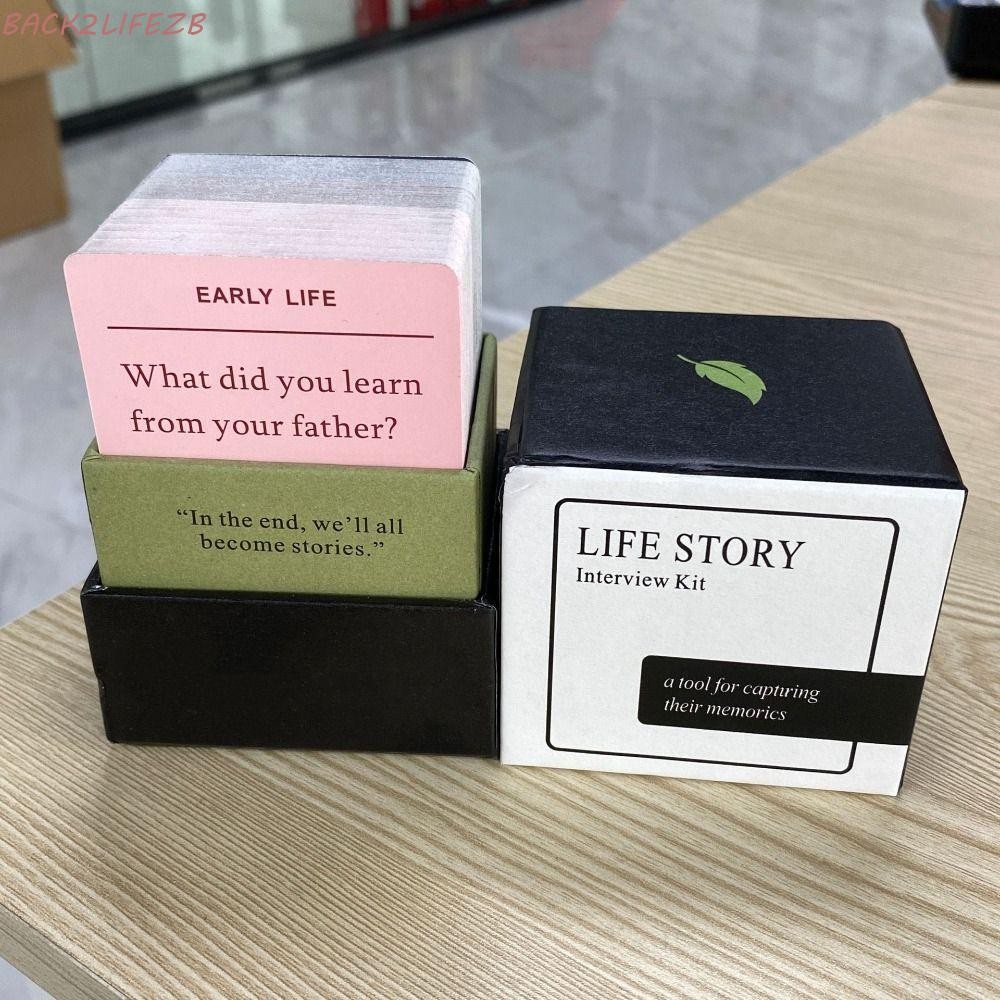 BACK2LIFEZB Ice Breaker Tarjetas De Conversación , Juego Familiar Noche ...