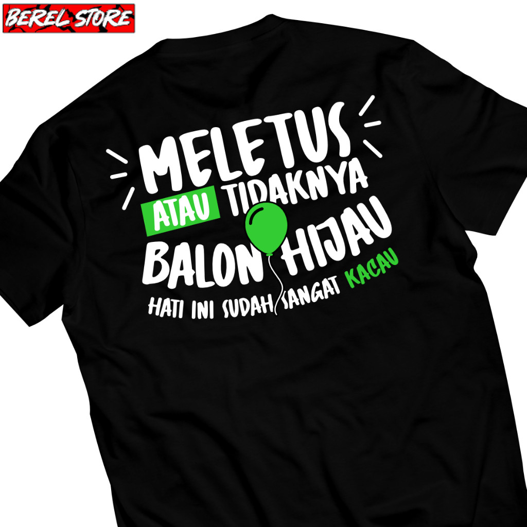 HIJAU Camiseta Erupción O No De Globos Verdes Este Corazón Es Muy Guapo ...