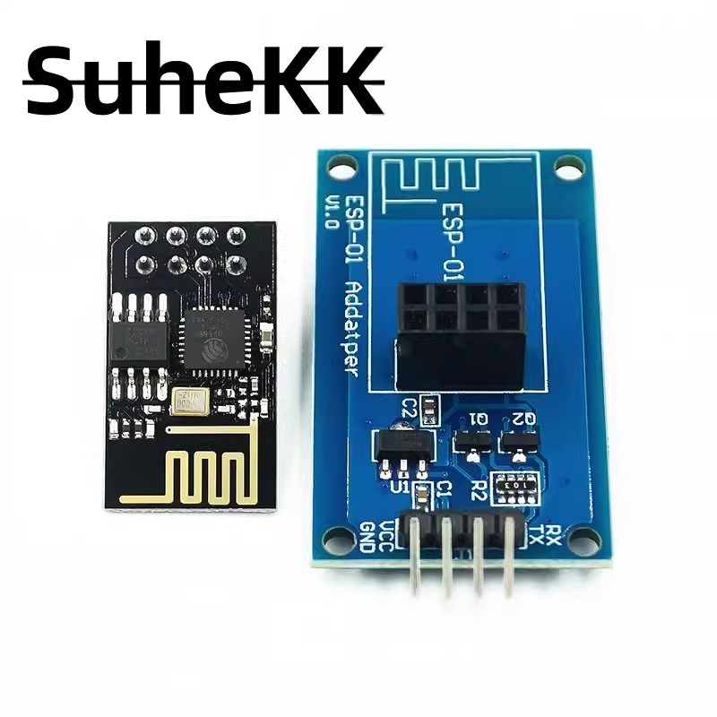 ESP8266 ESP-01 Módulo Adaptador Inalámbrico WiFi Serie 3.3V 5V Esp01 Adaptadores De PCB De ...