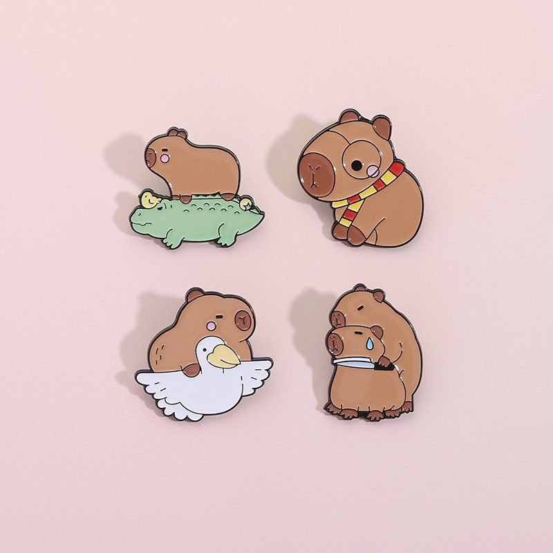 Harry Potter Capybara Y Cocodrilo Broche De Esmalte De Animales De ...