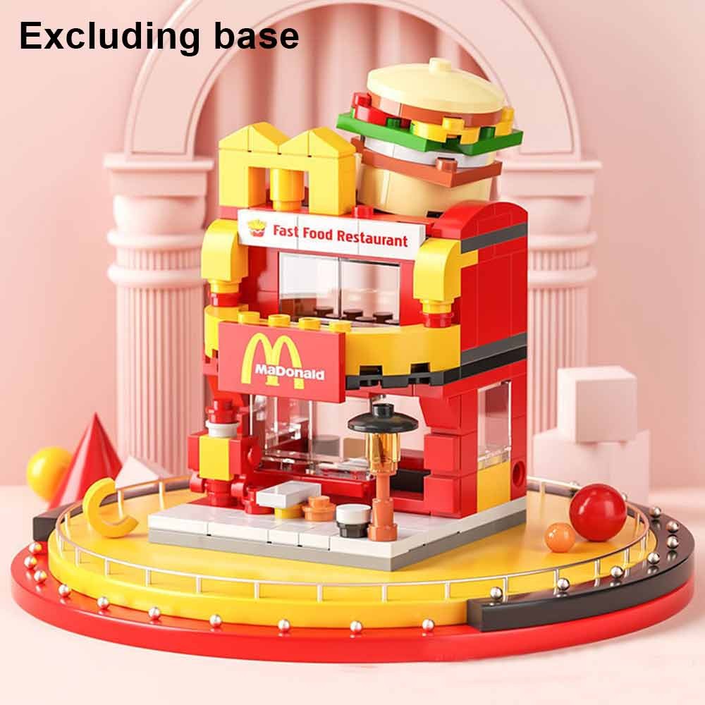 McDonald's Restaurant Burger Mini Building Block MOC Construction Toy ...