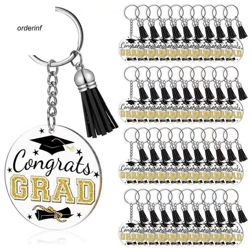 Congratulations Keychain Farewell Party Favor Class of 2025 Graduation Set 30 Pcs Acrylic ...