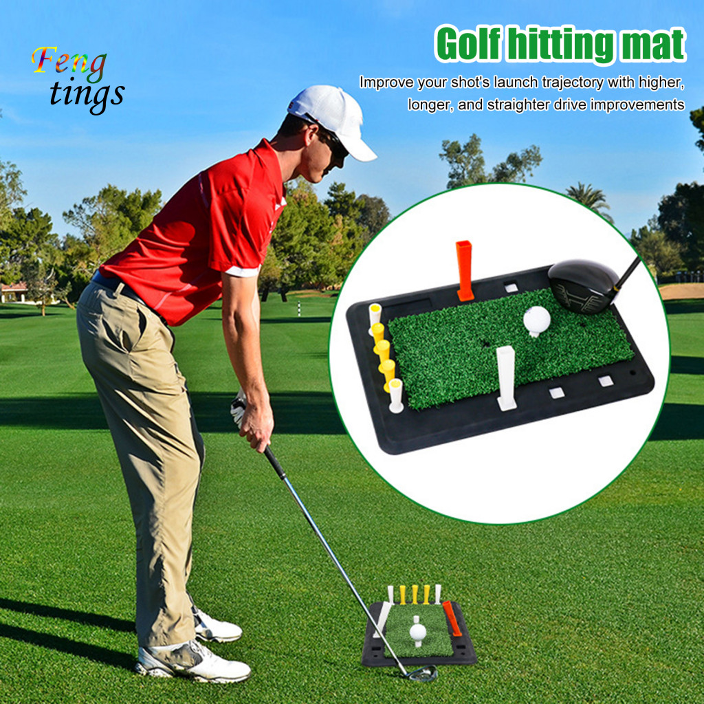 Experienced Golfer Training Aid Premium Golf Hitting Mat for Indoor ...