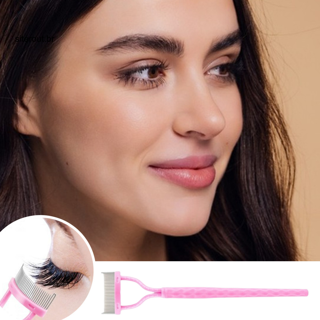 Professional Eyelash Tool Steel Teeth Lash Comb Portable Separator for ...