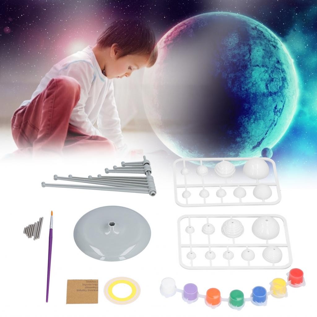DIY Nine Planets Solar System Ornaments Planetarium Projector Model Kit ...