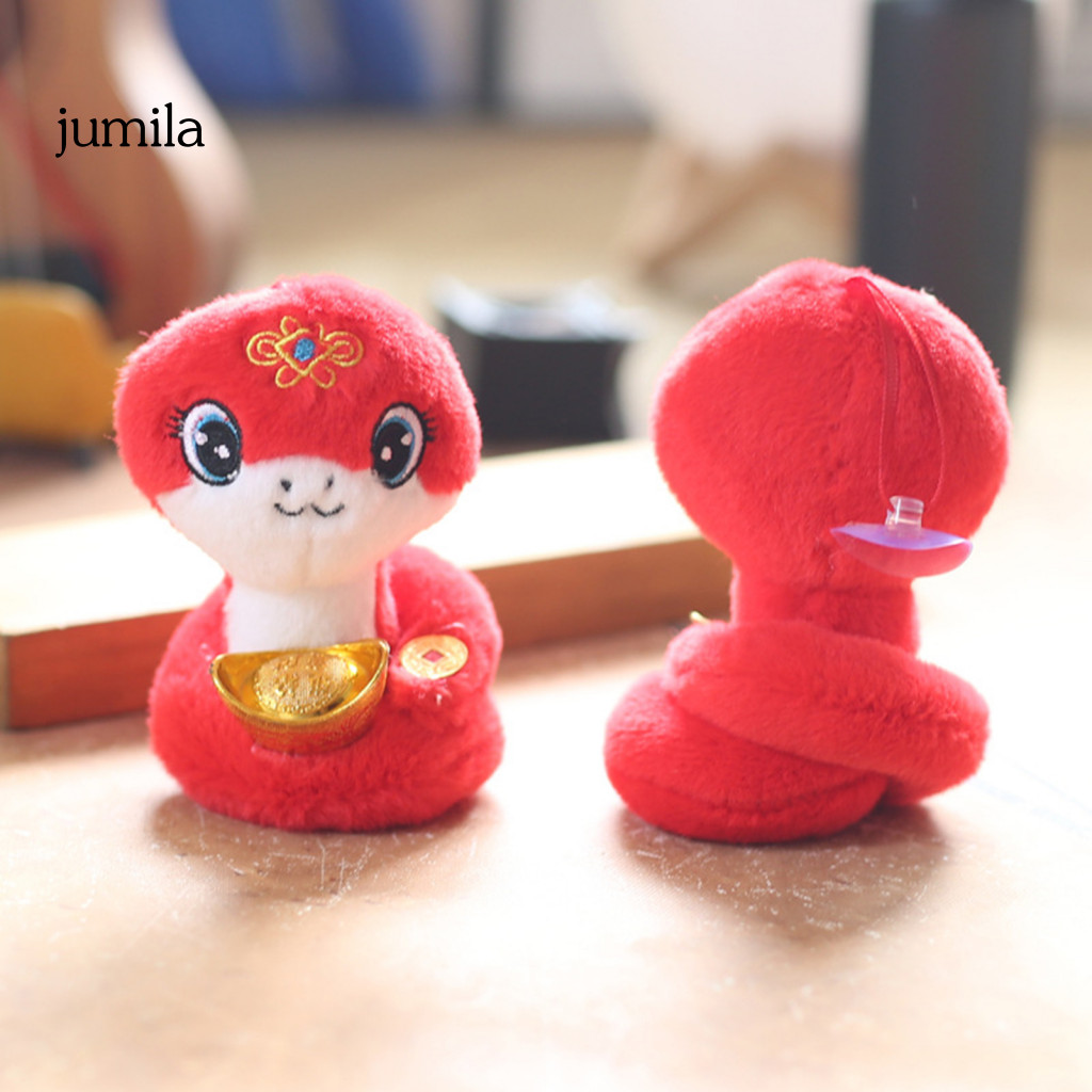 Chinese New Year Snake Doll Good Luck Pendant 3pcs Plush Lucky Zodiac ...