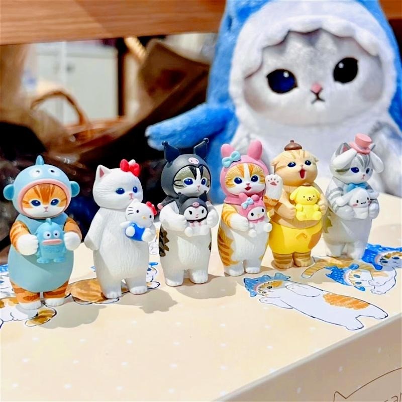 Mofusand Gato Tiburón Cos Sanrio Caja Ciega Kuromi Cinnamoroll Mi ...