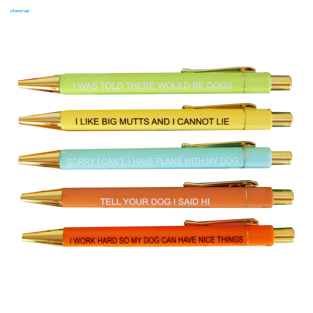 Colorful Ballpoint Pens Elegant Pen Collection Set for Memos Notes ...