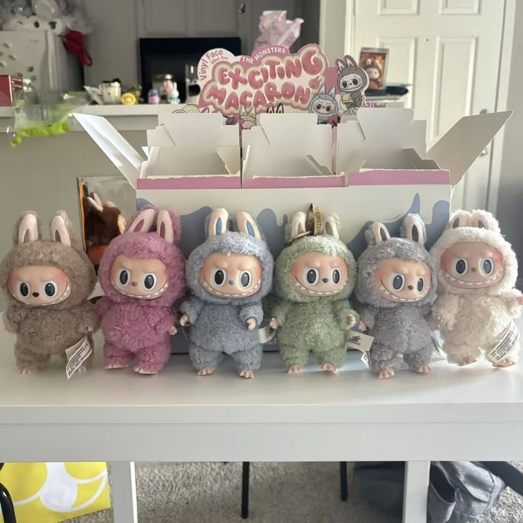Bubble Mart Labubu Caja Ciega Muñeca Corazón Macarrón Vinilo Peluche ...