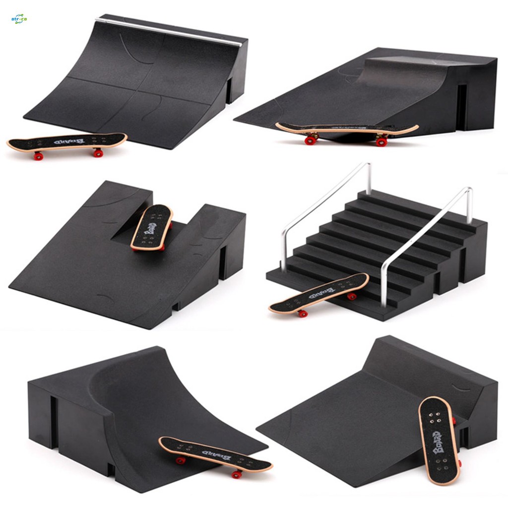 Mini Dedo Skateboard Ramp Set Múltiple Skate Park Modelo Rampa Piezas ...