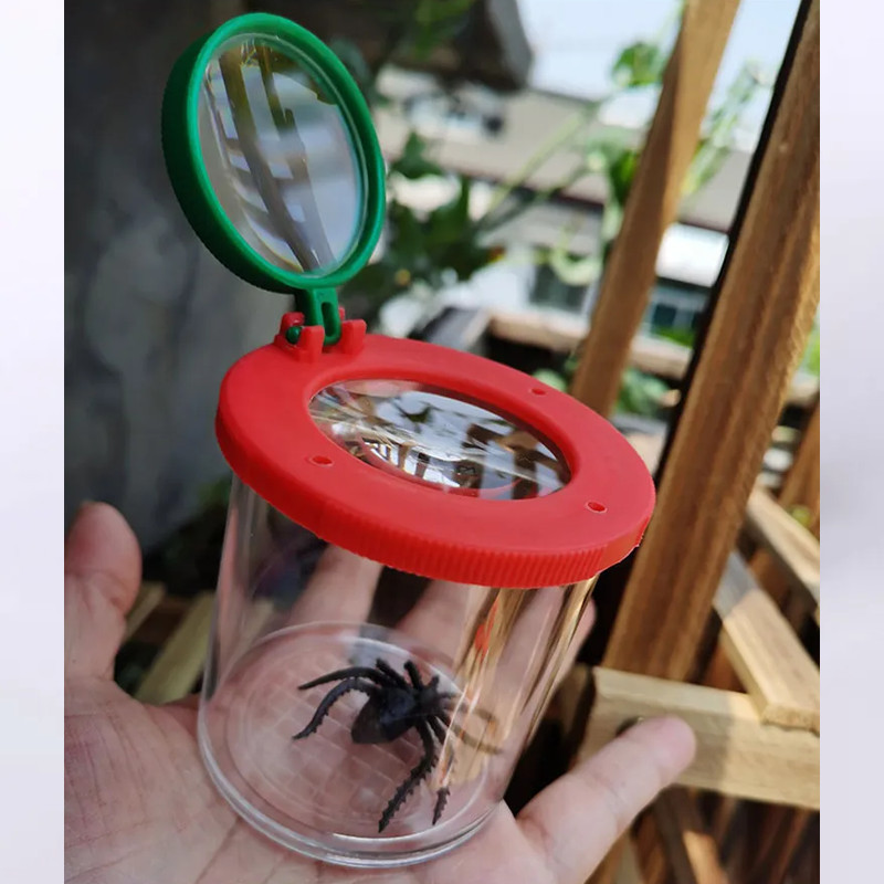 儿童 昆虫 观察 器 放大 镜 教学 仪器 科学 玩具 幼儿 园 礼品 杯 饲养 盒 Niños Observador De Insectos ...