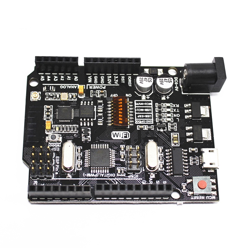 Wifi R3 Atmega328P + Esp8266 (32mb De Memoria) Usb-Ttl Ch340G Para Arduino One Nodemcu Wemos ...