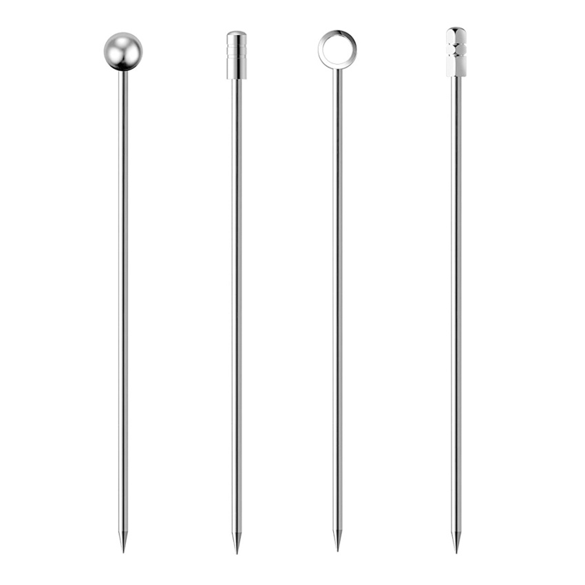 10Pcs cocktail picks Stick , Púas De Acero Inoxidable Martini , Pinchos ...
