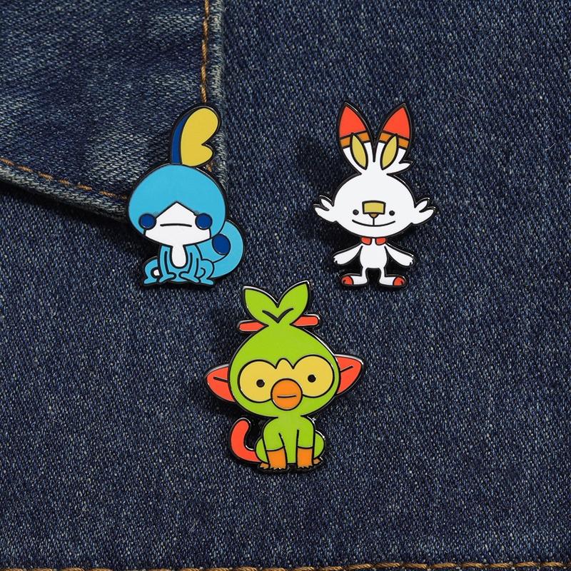Pokemon De Dibujos Animados Alfileres De Esmalte Duro Broches De Anime