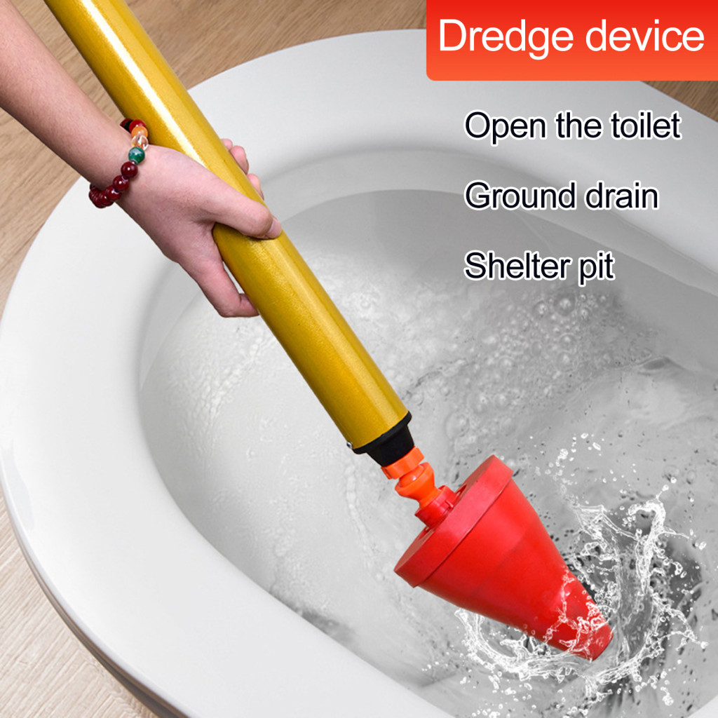 Effective Pipe Blockage Remover Clogged Toilet Plunger High-pressure ...