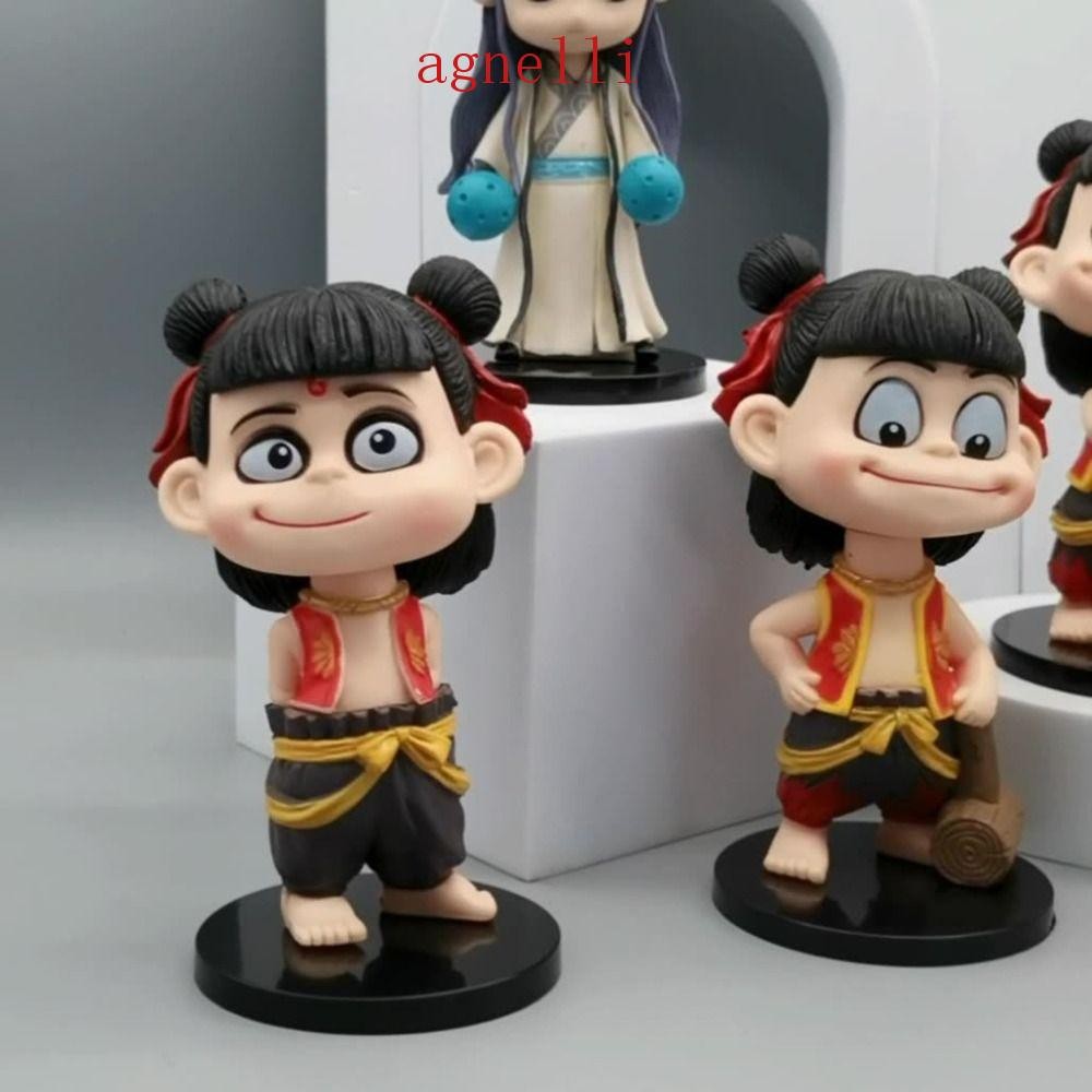 AGNELLI 6pcs/set NeZha2 Figura De Acción , Q Versie PVC Muñeca NeZha2 ...