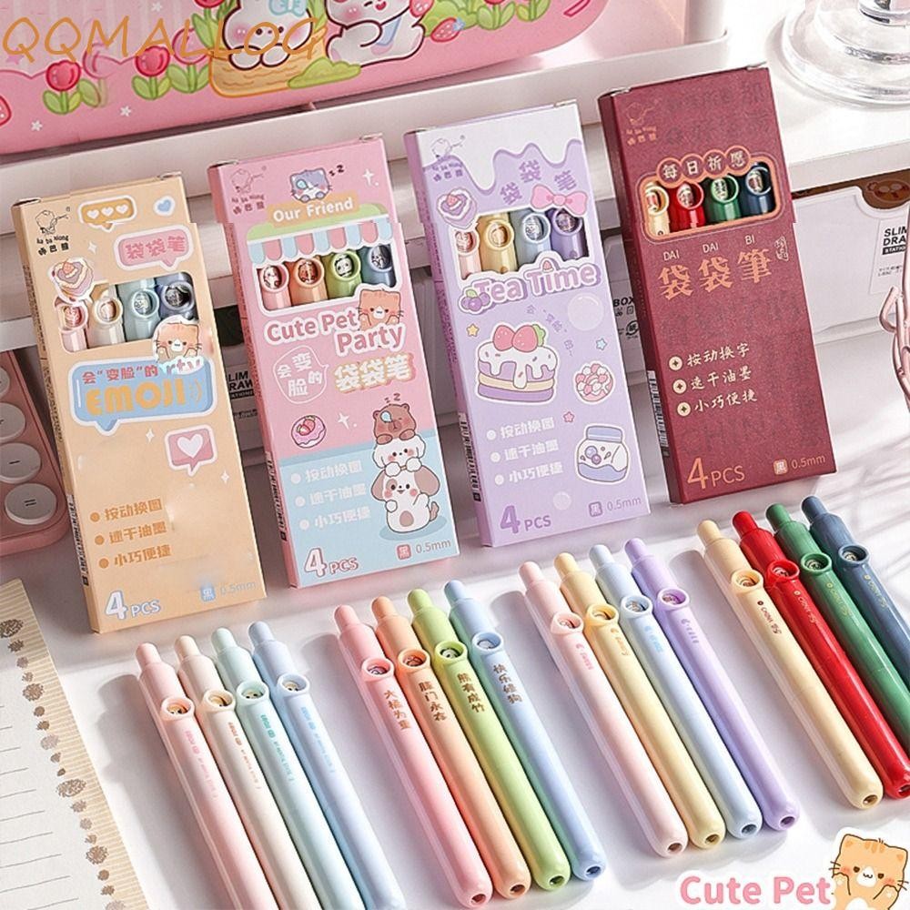 1 Unid Dibujos Animados Niñas Pluma Kawaii 0.020 In Neutral Pluma Para