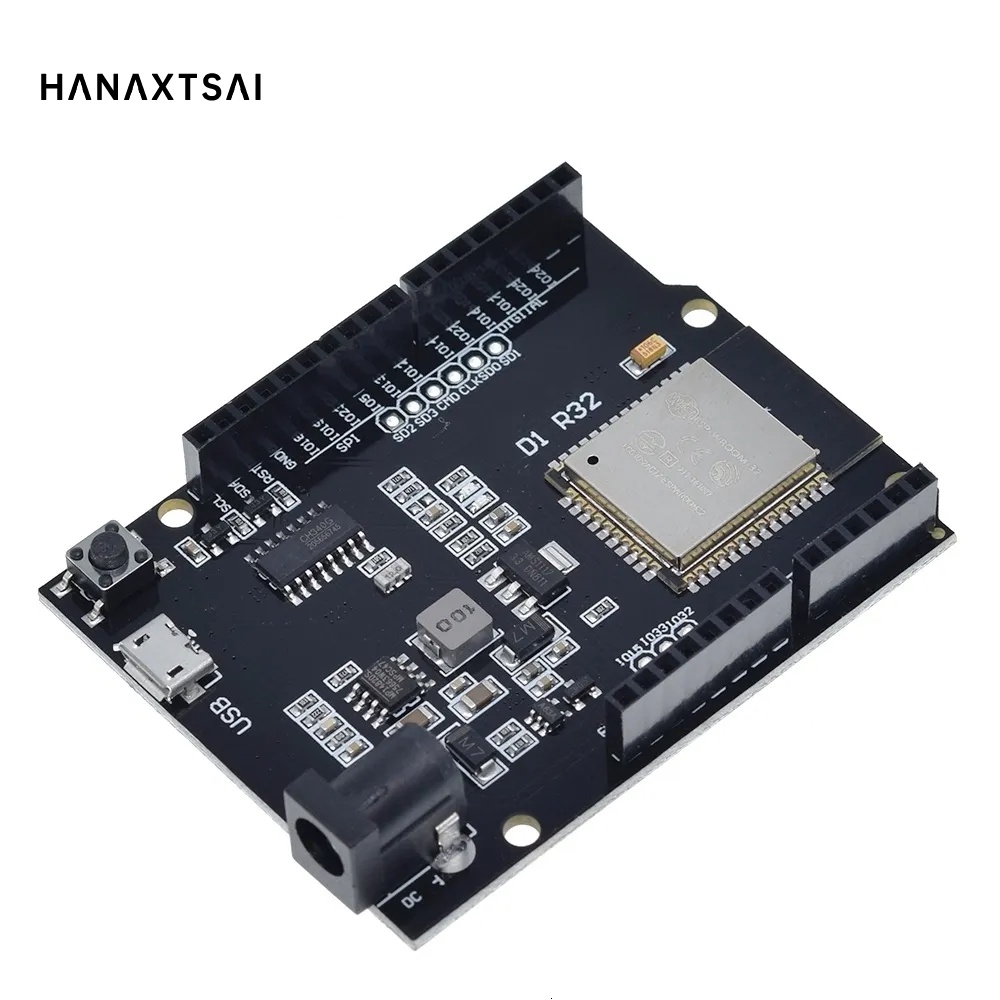 Para Wemos D1 esp32 ESP-32 WiFi Bluetooth 4MB Flash UNO D1 R32 Módulo De Placa CH340 CH340G De ...