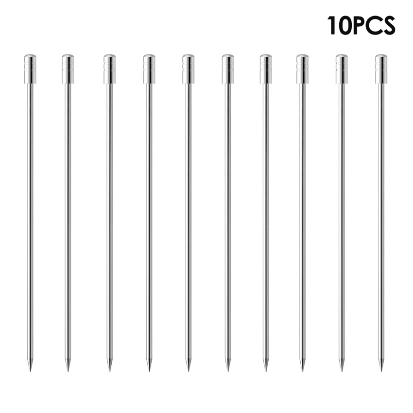 10Pcs cocktail picks Stick , Púas De Acero Inoxidable Martini , Pinchos ...