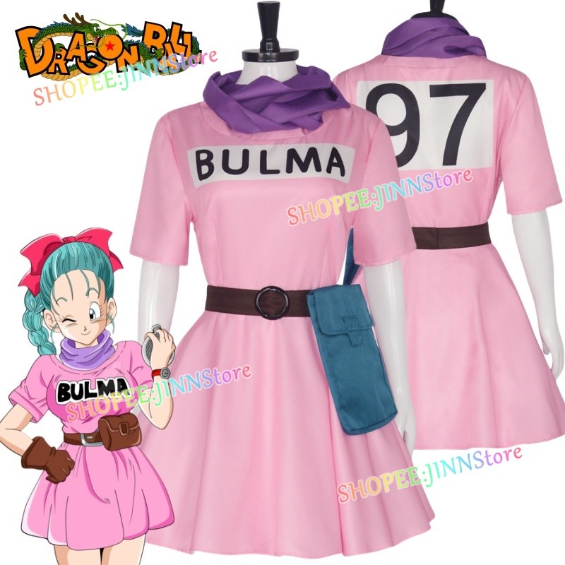 - JINN-BULMA Cosplay Disfraz DRAGON BALL Vestido BURUMA Conjunto ...