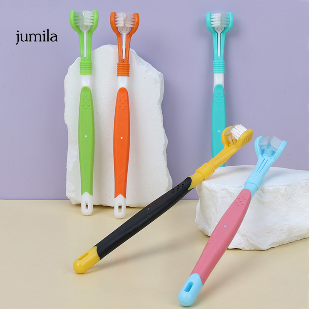 Multi-angle Pet Toothbrush Dental Care 3-sided for Dogs and Cats Remove ...
