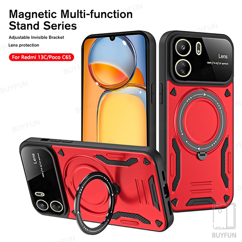 For Xiaomi Redmi 13C 6.74" 23100RN82L Poco C65 c13 65c 4G Case Magnetic ...