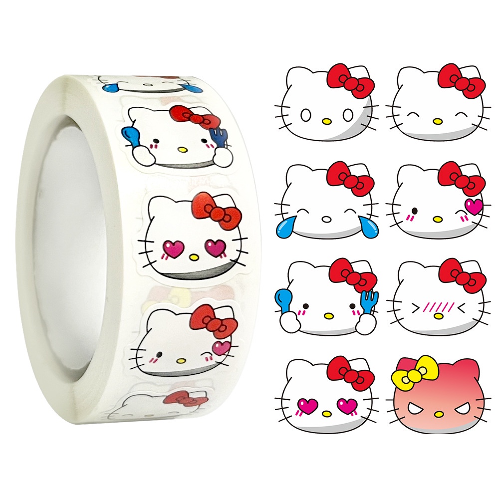Spot-450 Hojas/Rollo Sanrio hellokitty expression roll sticker ...