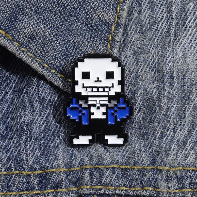 Undertale Juego Serie Esmalte Pin Sans Cosplay Mochila De Dibujos ...
