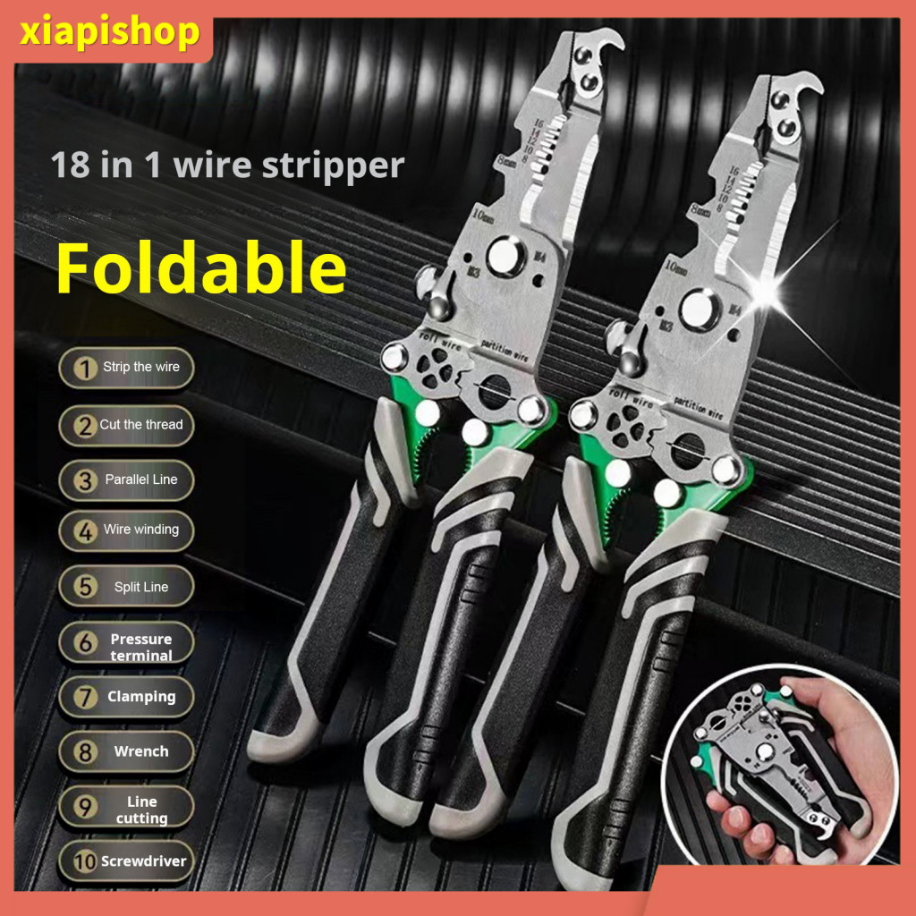 Wire Cutter Safety Stripping Tool Multi-function Stripper with ...
