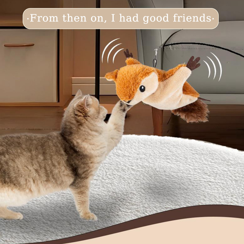 Chasing Toys for Cats Hunting Instincts Stimulating Toy Flapping Wings ...