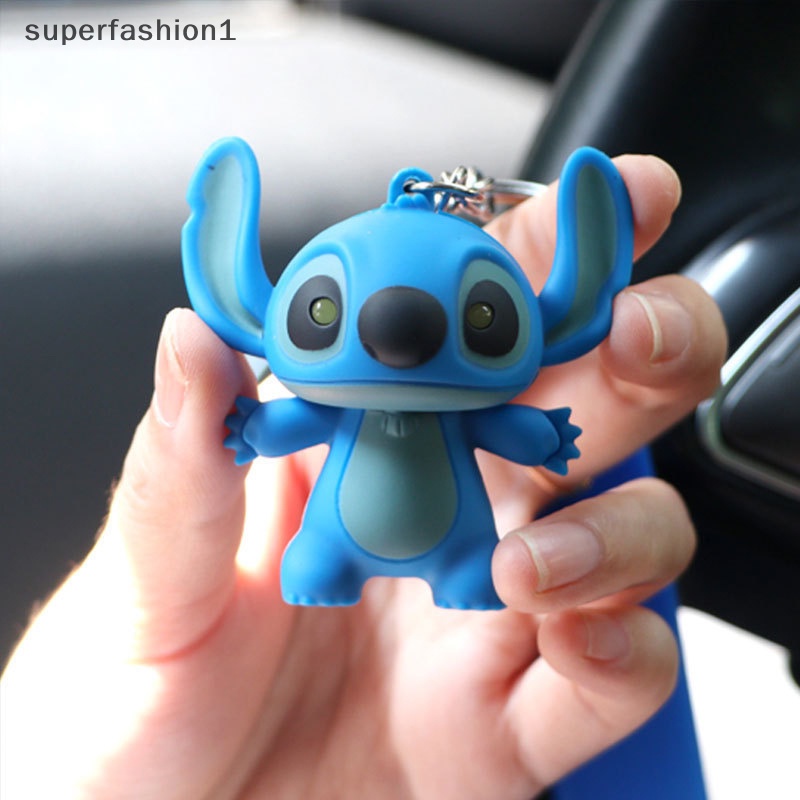 SUPF Disney Stitch LED Llavero Anime Figuras De Dibujos Animados Que ...