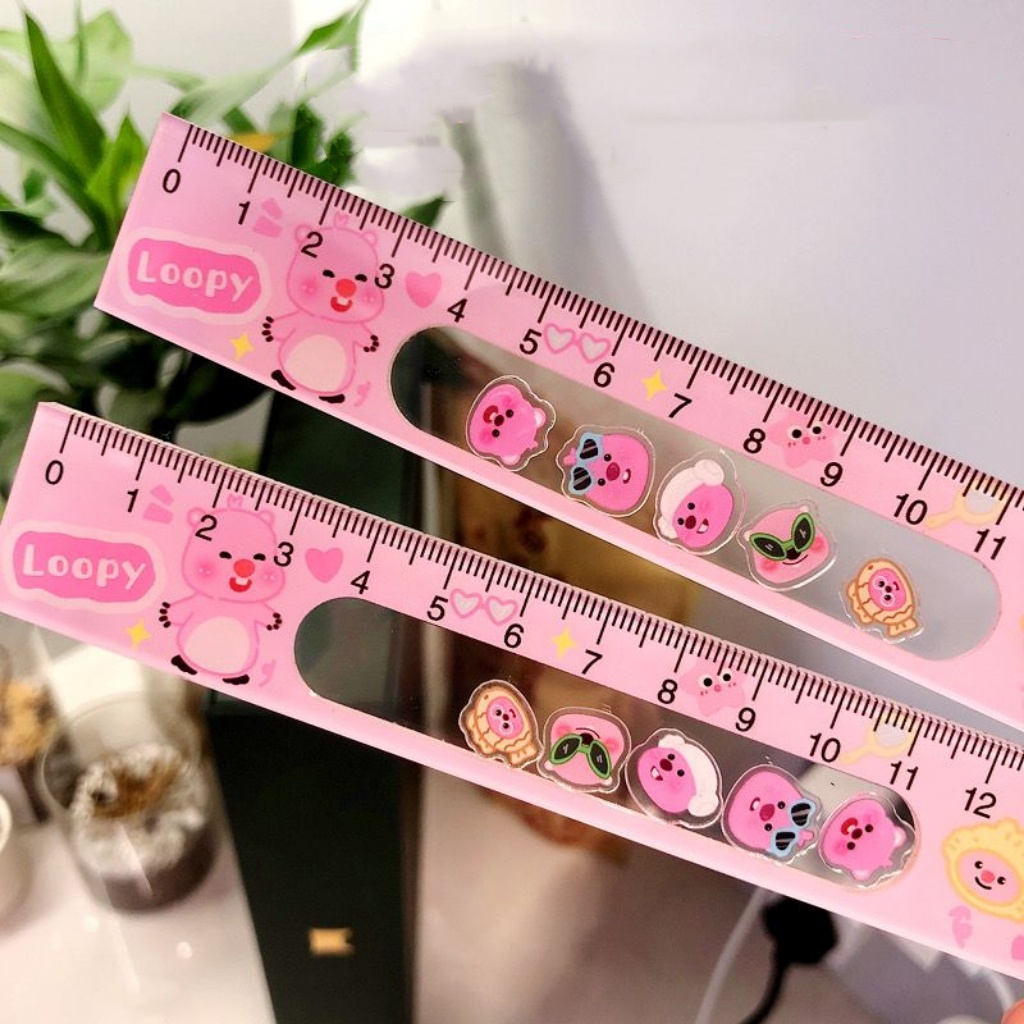 Nuevo Lindo Dibujo Animado Castor Loopy Rocker Shaker Regla Estudiante ...