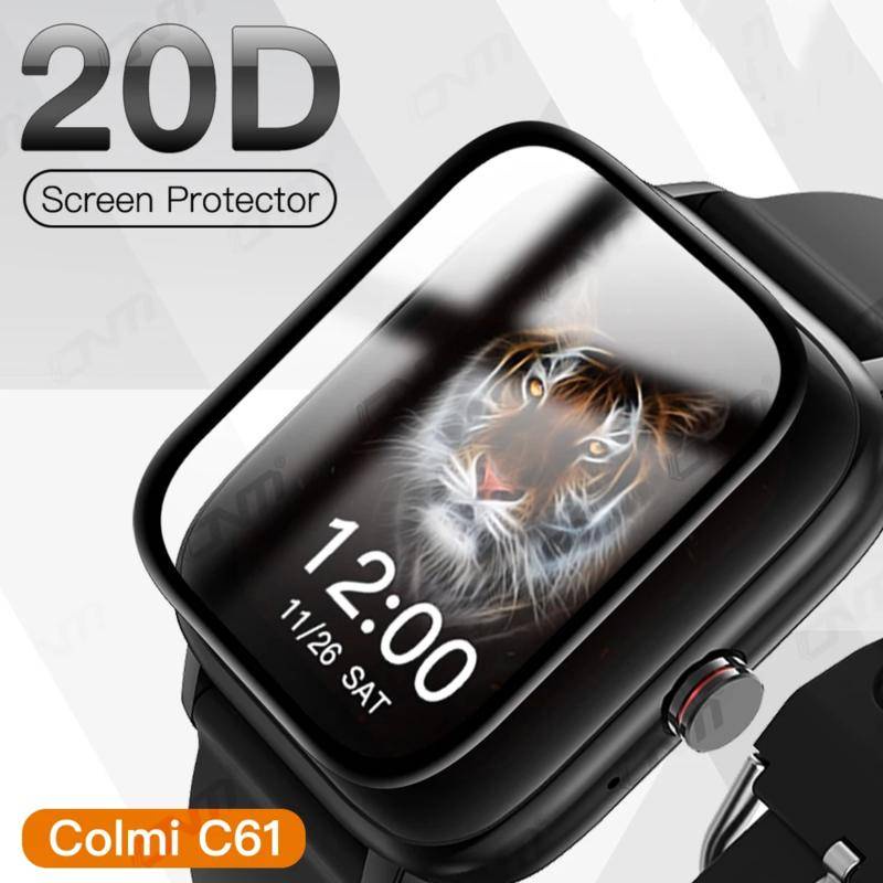 1-3Pcs Cobertura Completa 9D HD Curvado Borde Negro Película De Vidrio Templado Para Colmi P28 ...