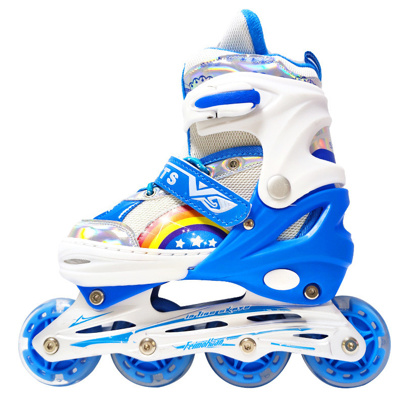 Patines de ruedas de cuatro ruedas de una sola fila, patines de ...