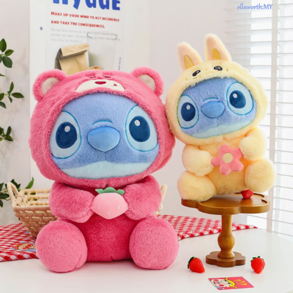 ELLSWORTH Stitch Juguete De Felpa , Fresa Bara Cos Labubu Dress Up ...
