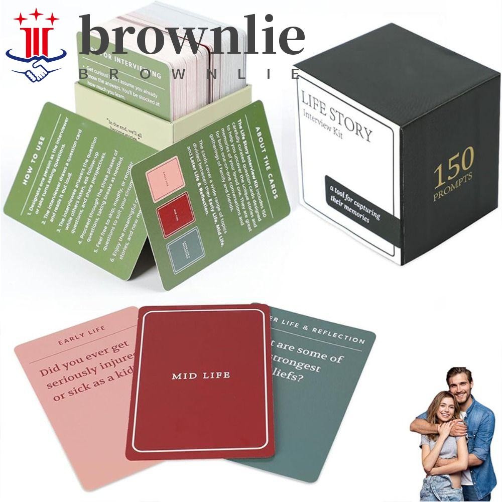 BROWNLIE Ice Breaker Tarjetas De Conversación , Papel Auténtico ...