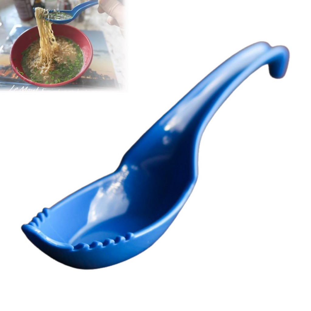 Unique Design Dining Spoon 2 1 Ramen Noodle Soup with Fork 2-in-1 Ergonomic Handle Chinese ...