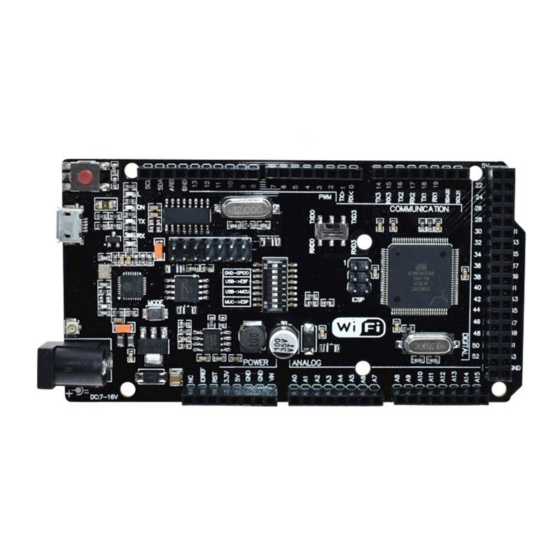 Mega2560 + WiFi R3 ATmega2560 + ESP8266 32Mb De Memoria USB-TTL CH340G Compatible Para Arduino ...