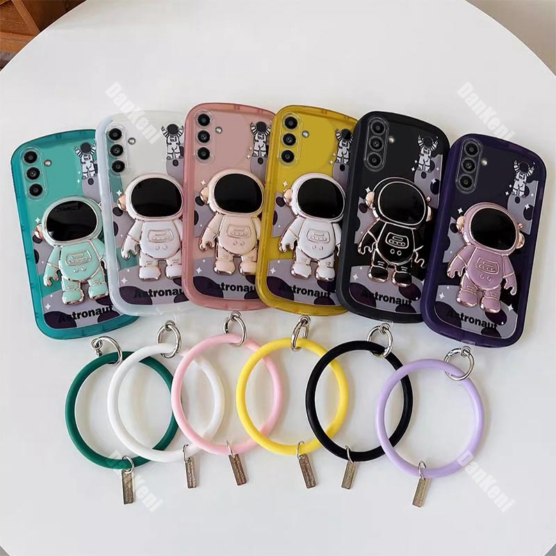 Funda De Silicona Con Banda De Mano De Colores Para Samsung Galaxy A14 ...
