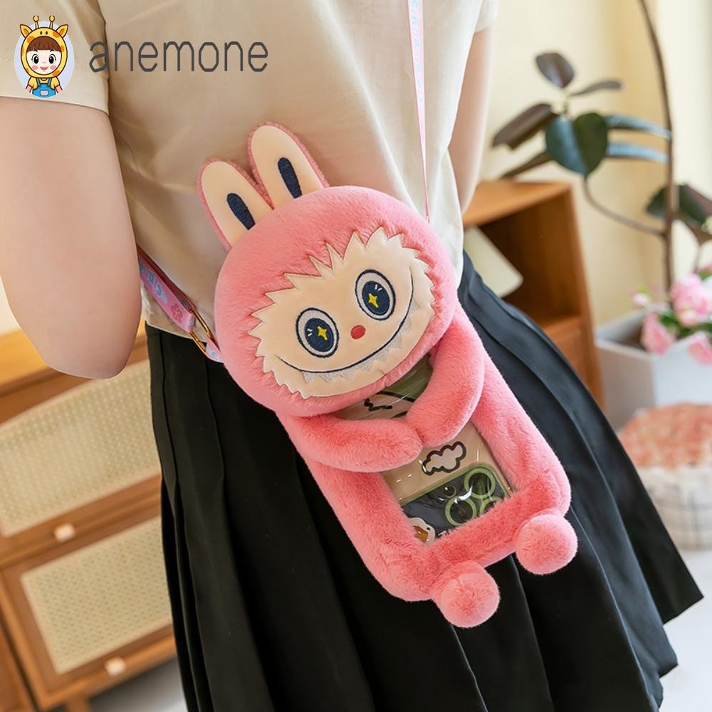 AANEMONE Labubu Crossbody Bolsa , Mantequilla Oso Transparente Miku De ...