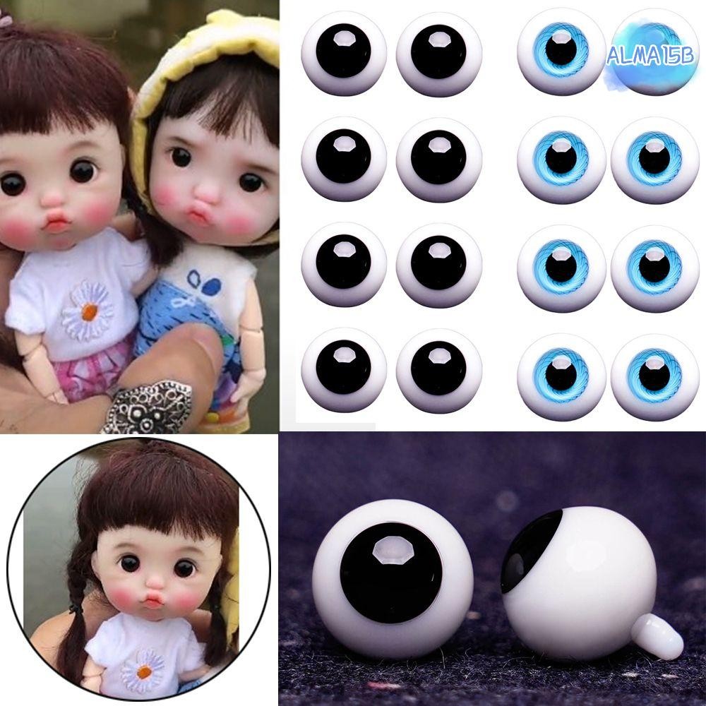 ALMA1 Globo Ocular Para Muñeca BJD 6mm/8mm/10mm/12mm/14mm Azul Negro Haciendo Manualidades ...