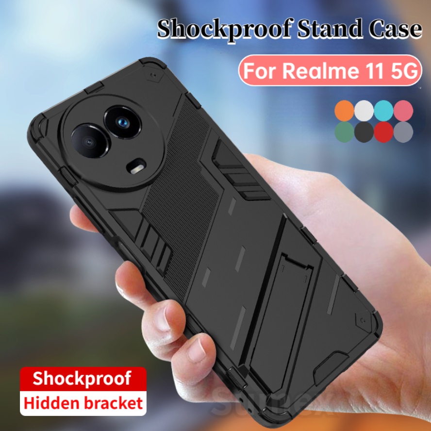 Carcasa Dura A Prueba De Golpes hp Realme 11 11X 5G Funda Soporte ...