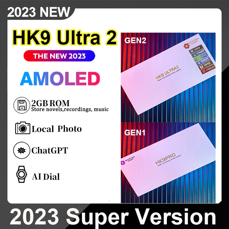 Reloj Inteligente HK9 Ultra 2 AMOLED HK8 Pro Max Actualizado ChatGPT NFC Smartwatch Impermeable ...