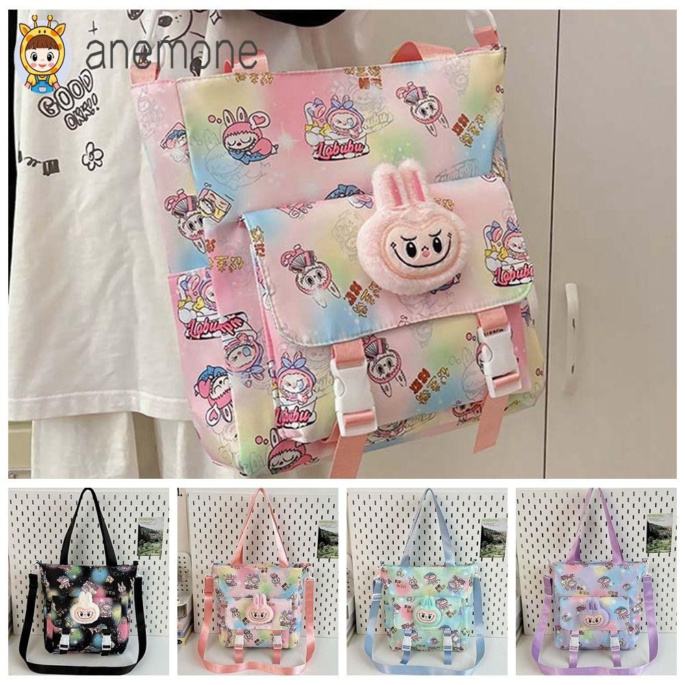AANEMONE Labubu Bolso De Lona , Plegable Cruz Vestir Bolsa De Hombro ...