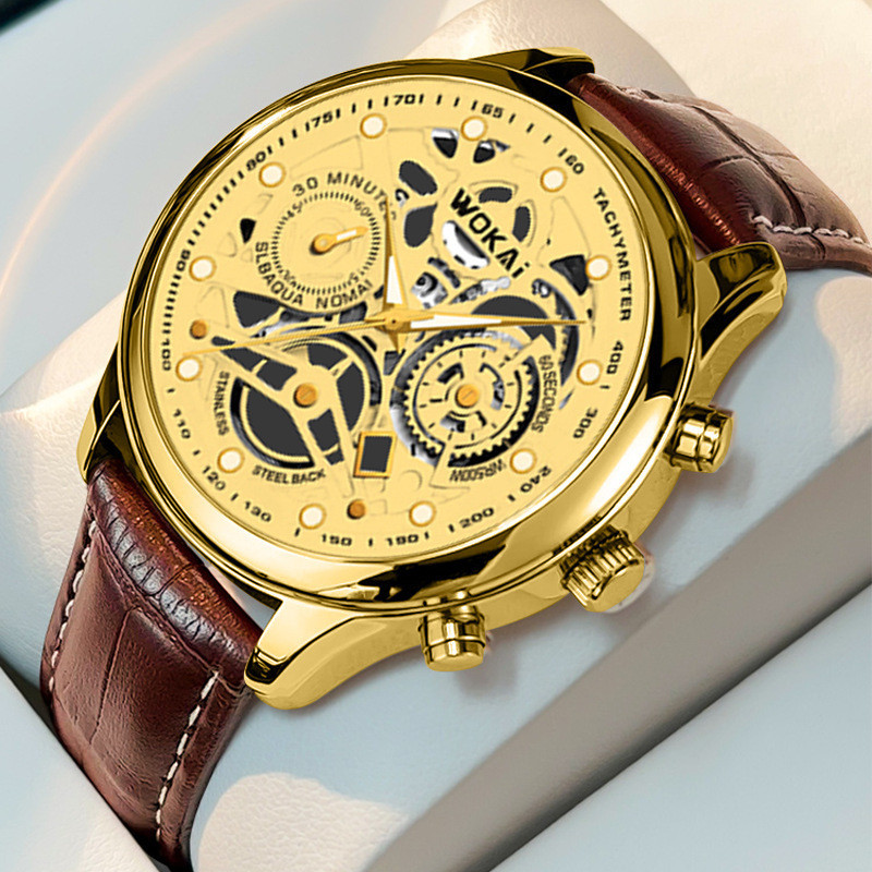 Nuevo Wokai Negocio Reloj De Los Hombres Hueco De Cuarzo Deportivo ...