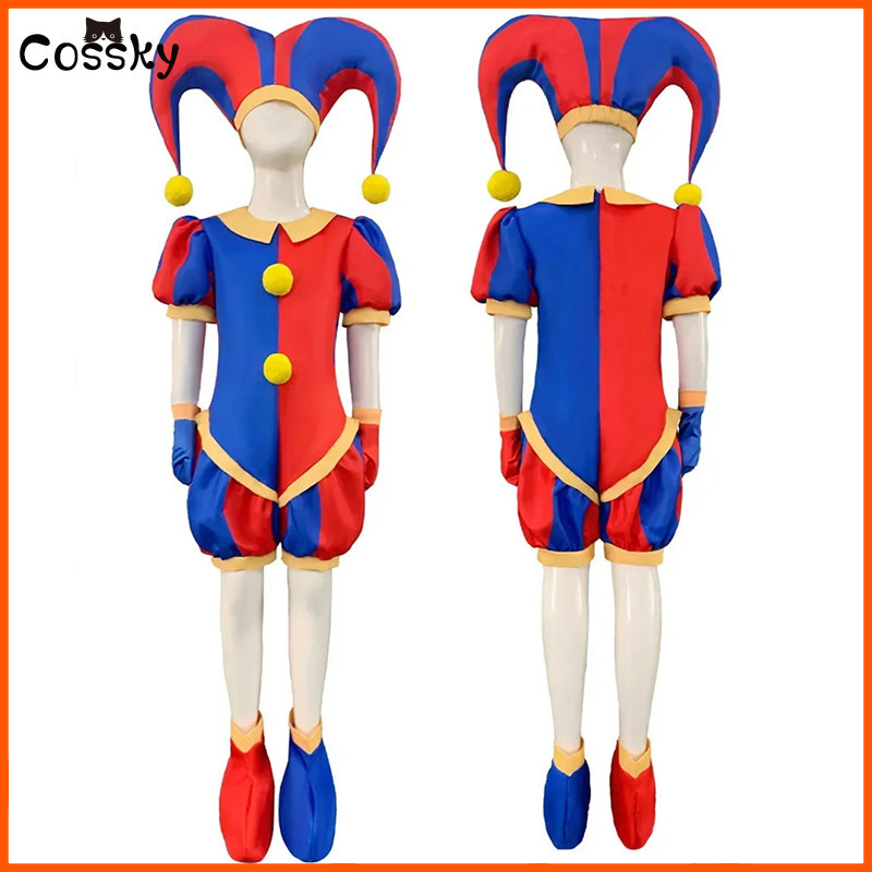 El Increíble Circo Digital Pomni Cosplay Traje Uniforme Sombrero ...