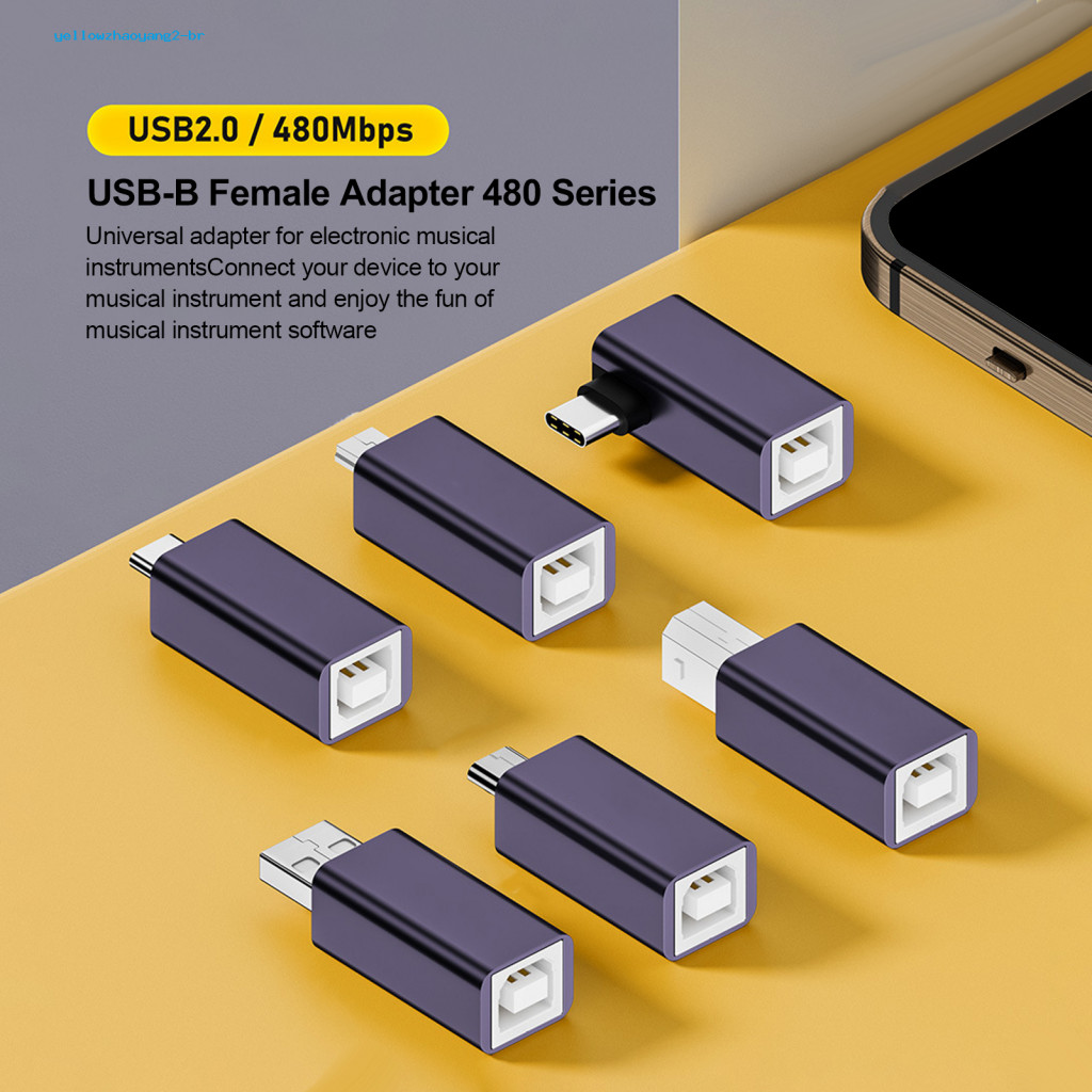 Usb-b Female to Micro Convertor Electronic Instrument Adapter Type-c ...