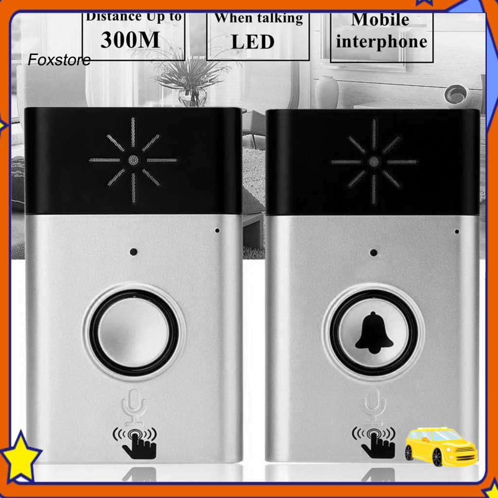 Wireless Doorbell Door Bell Intercom System for Home Security Clear ...