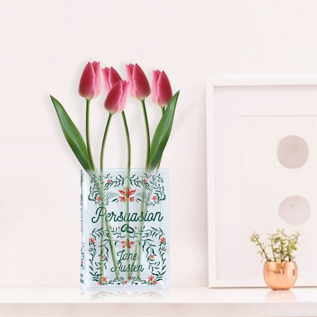 Book-shaped Vase Transparent Book Clear Acrylic Stylish Home Decor for ...