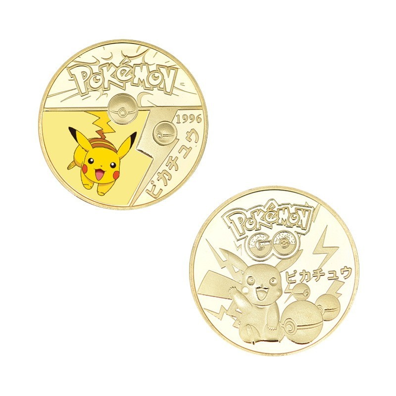 Pikachu Moneda Conmemorativa Pokemon Anime Moneda Pokémon Mercancía ...